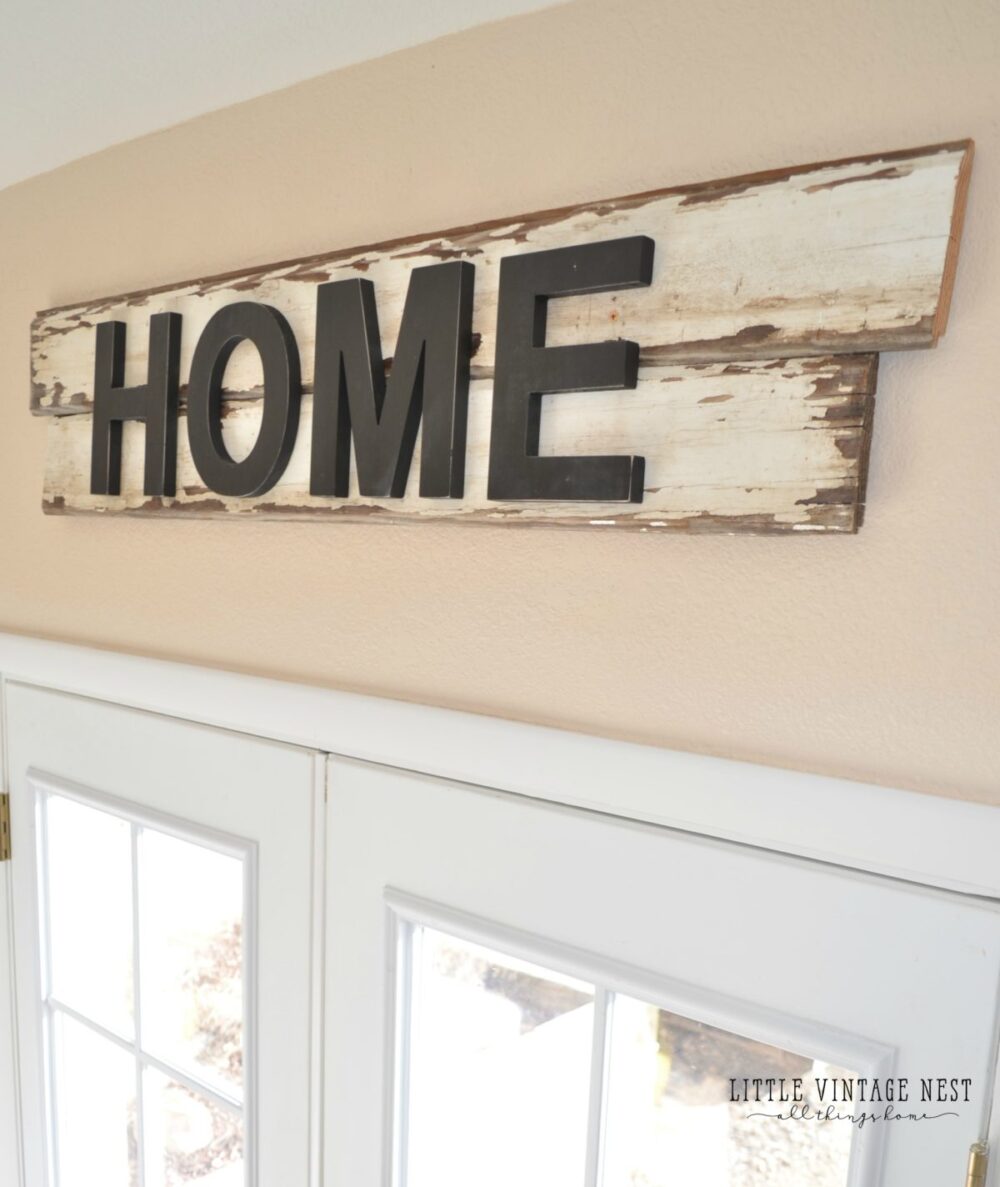 DIY Farmhouse Style Home Sign - Sarah Joy
