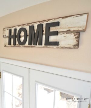 DIY Farmhouse Style Home Sign - Sarah Joy