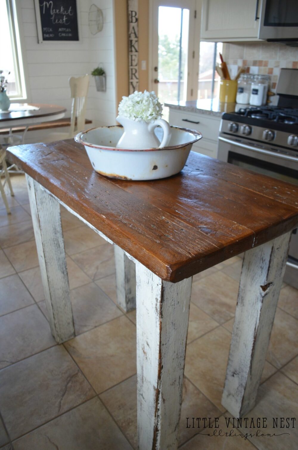 Rustic Kitchen Island - Sarah Joy