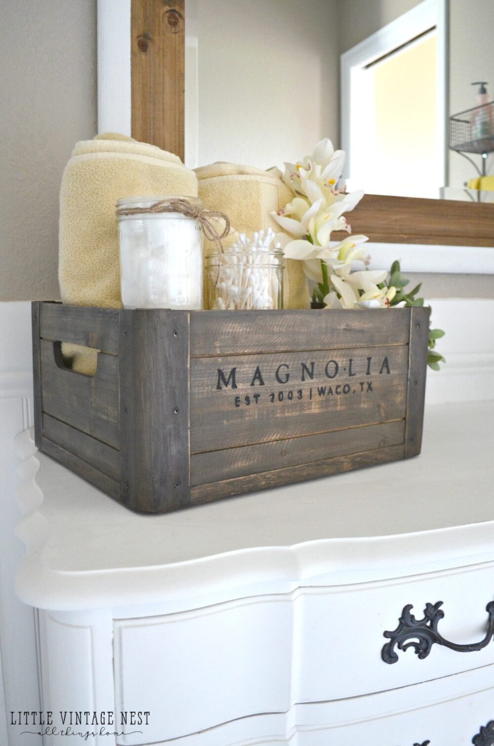 5 Ways to Style a Wooden Crate - Sarah Joy