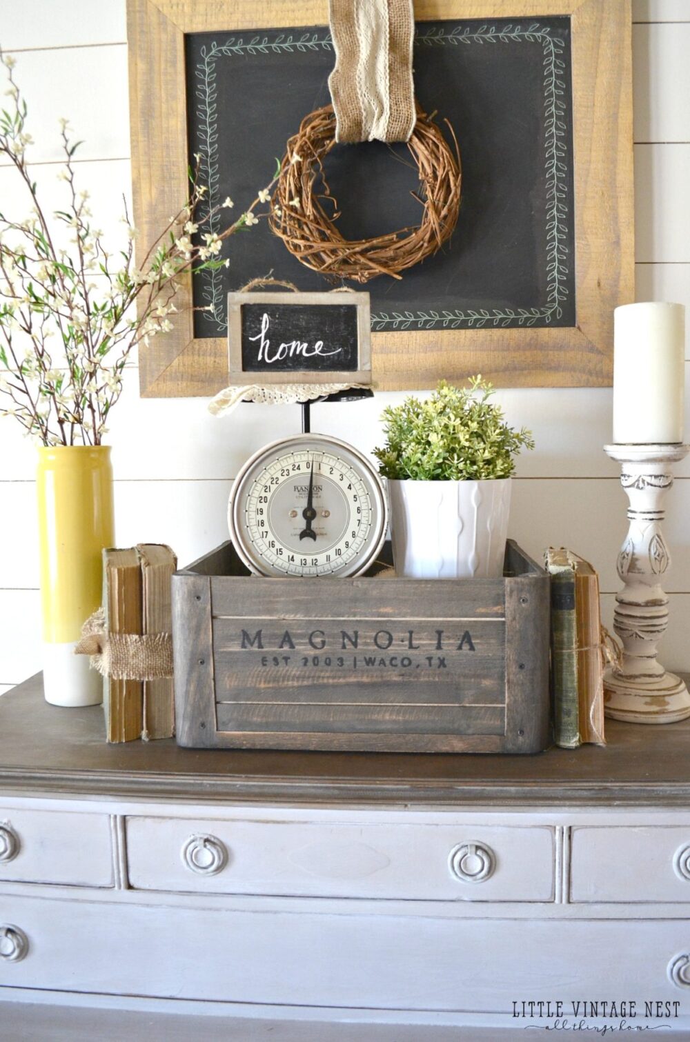 5 Ways to Style a Wooden Crate - Sarah Joy