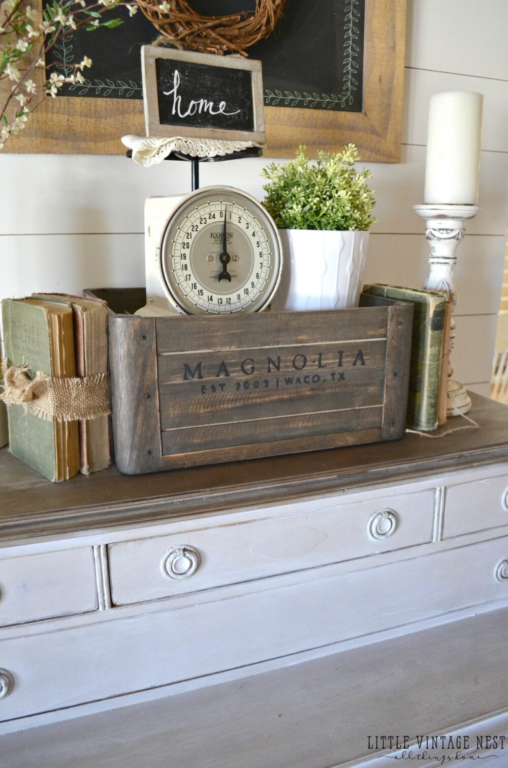 5 Ways to Style a Wooden Crate - Sarah Joy