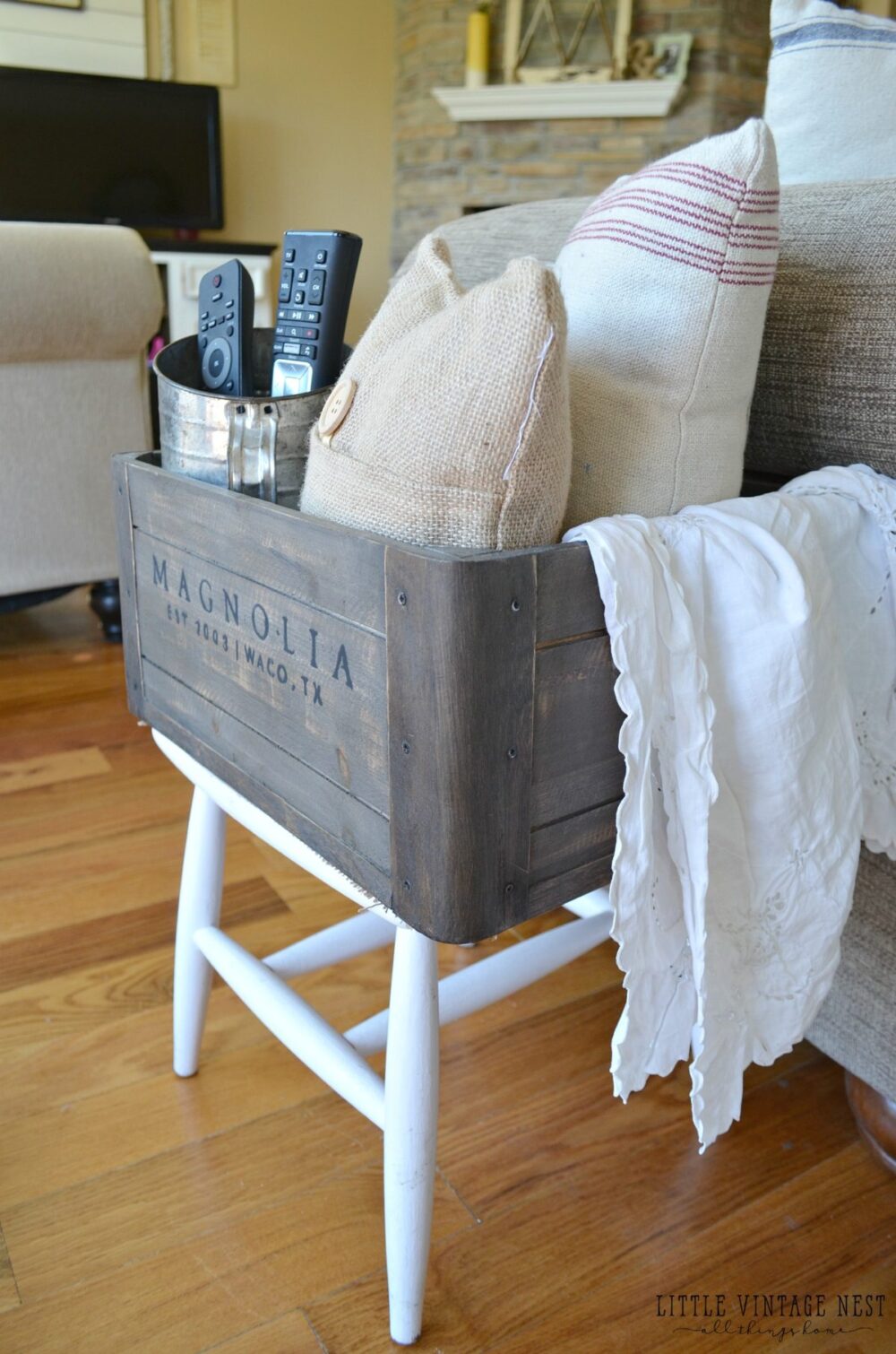 5 Ways to Style a Wooden Crate - Sarah Joy