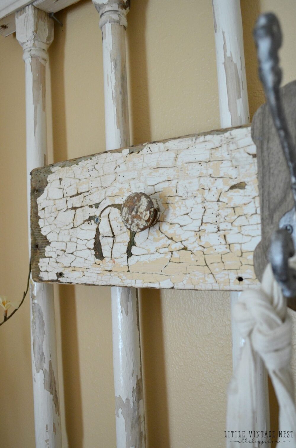 DIY Vintage Apron Rack - Sarah Joy