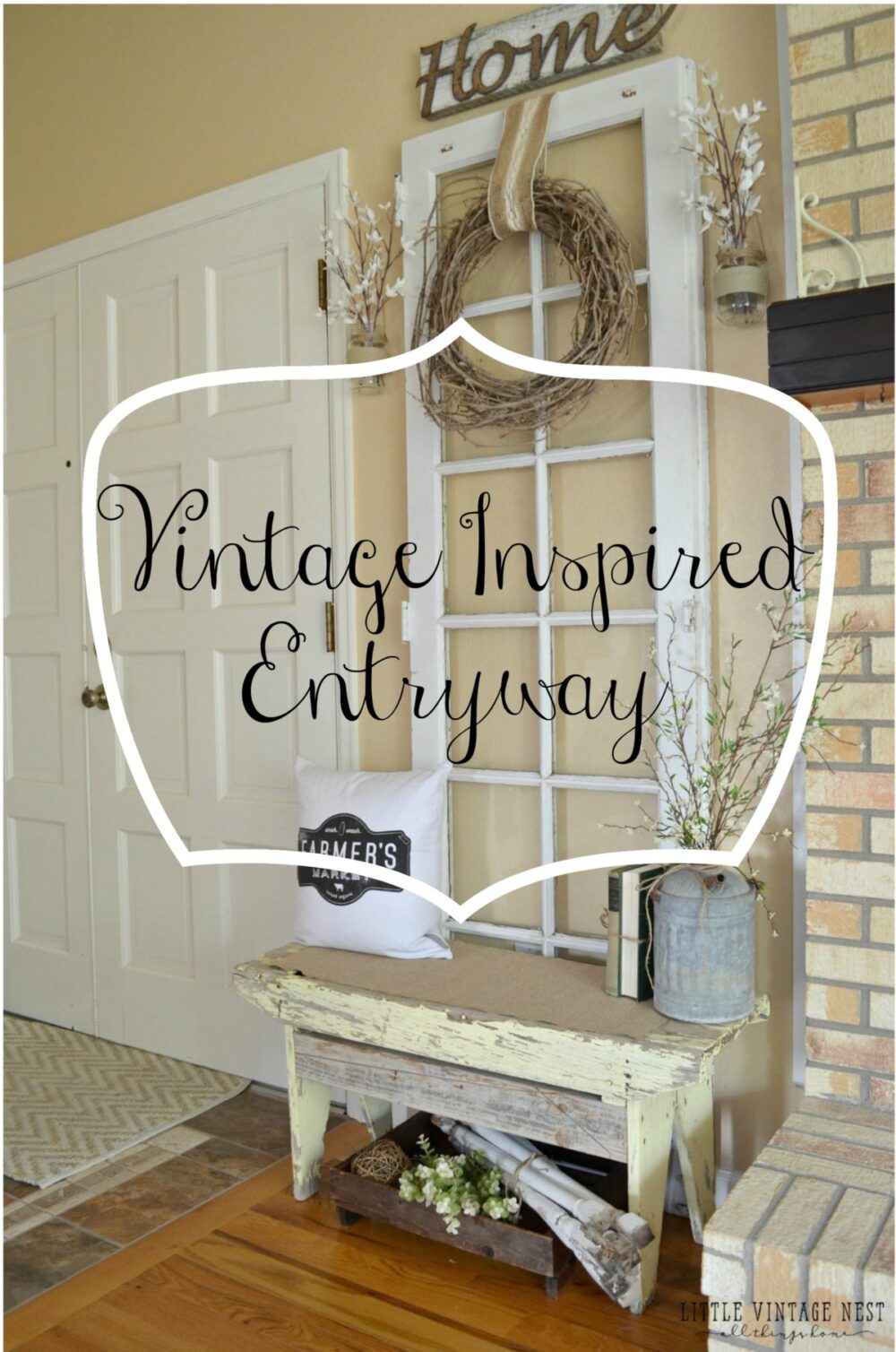 Vintage Inspired Entryway - Sarah Joy
