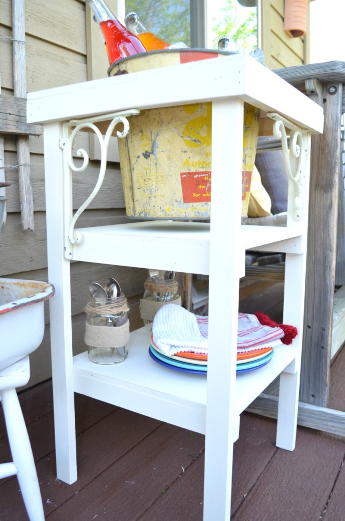 DIY Beverage Station & Summer Patio Decor - Sarah Joy