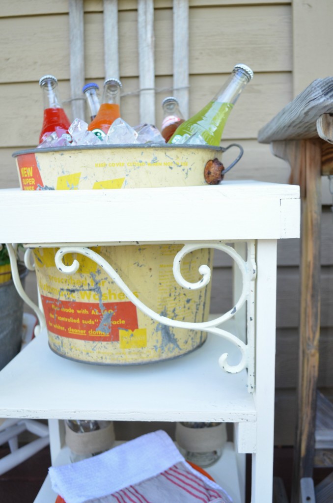 DIY Beverage Station & Summer Patio Decor - Sarah Joy