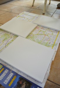 10 Minute Vintage Map DIY - Sarah Joy