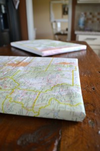 10 Minute Vintage Map DIY - Sarah Joy