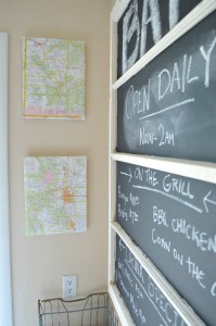 10 Minute Vintage Map DIY - Sarah Joy