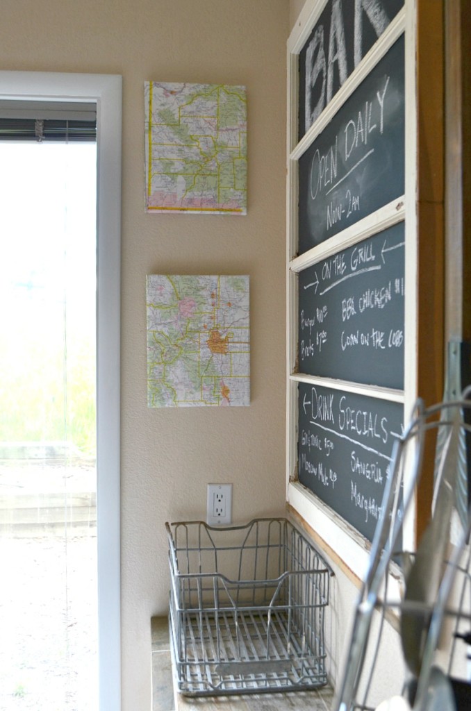 10 Minute Vintage Map DIY - Sarah Joy