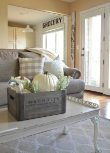 Cozy Farmhouse Fall Living Room Tour - Sarah Joy