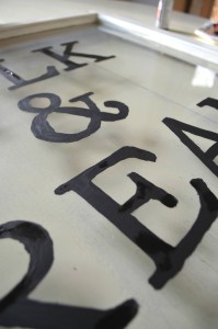 DIY Milk & Cream Sign - Sarah Joy