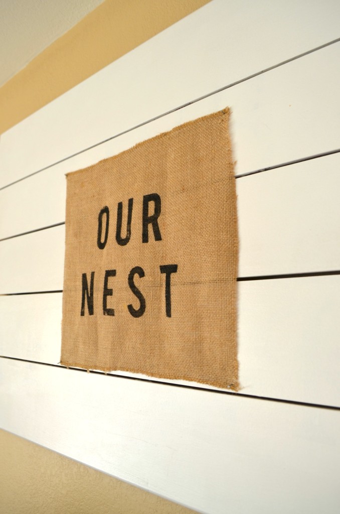 How to Make a Personalized Burlap Sign - Sarah Joy