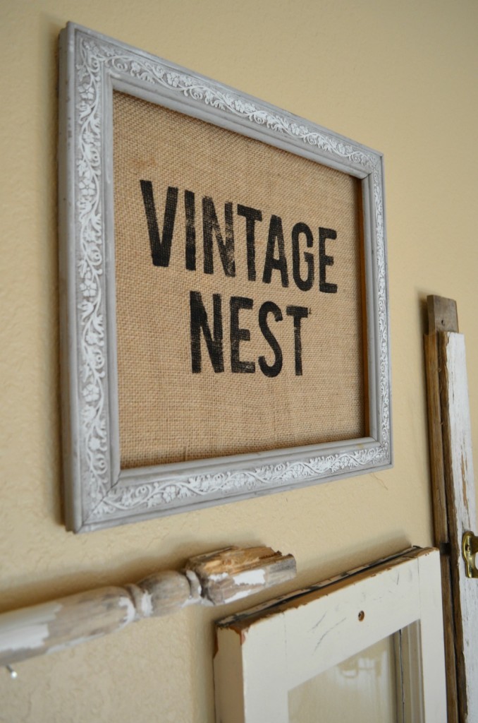 How to Make a Personalized Burlap Sign - Sarah Joy