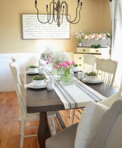 Simple Farmhouse Spring Tablescape - Sarah Joy