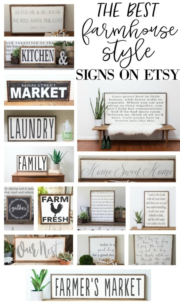 The Best Farmhouse Style Signs on Etsy - Sarah Joy
