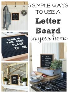 5 Ways to Use a Letter Board - Sarah Joy