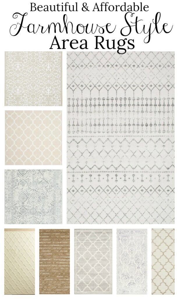 Beautiful & Affordable Farmhouse Style Area Rugs - Sarah Joy