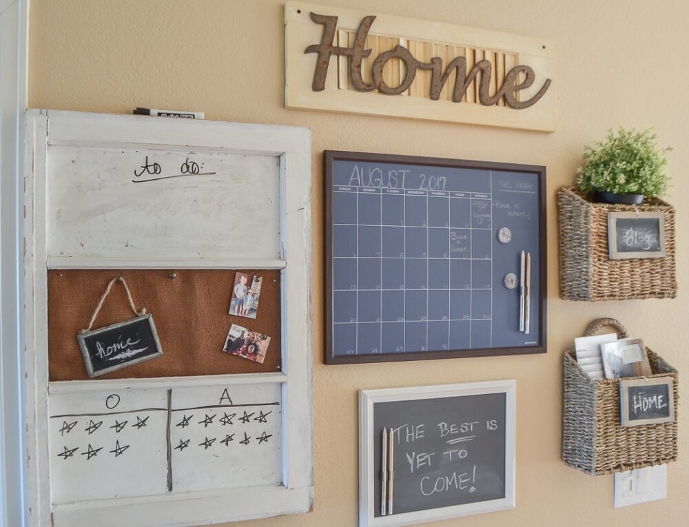 Farmhouse Style Family Command Center - Sarah Joy