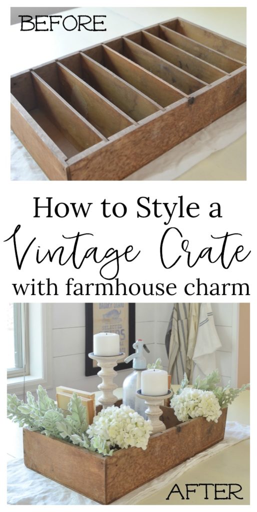 How to Style a Vintage Crate - Sarah Joy