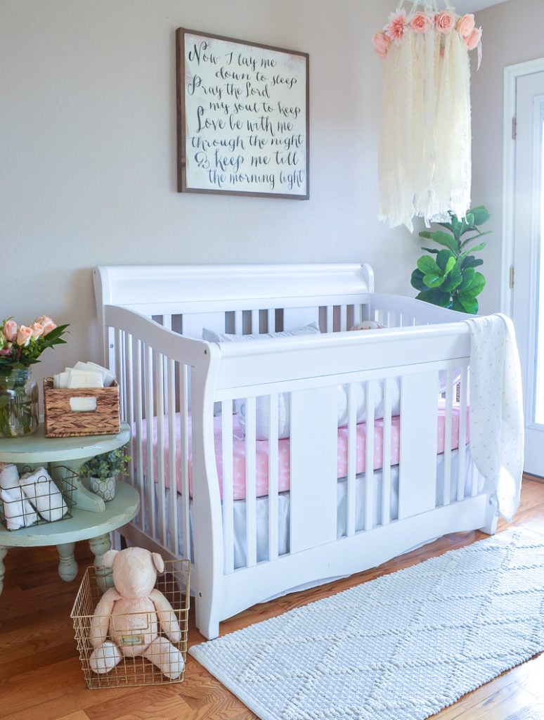 Simple Farmhouse Style Mini-Nursery - Sarah Joy