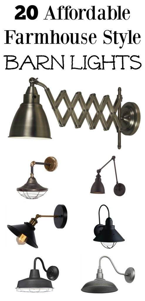 20 Farmhouse Style Barn Lights - Sarah Joy