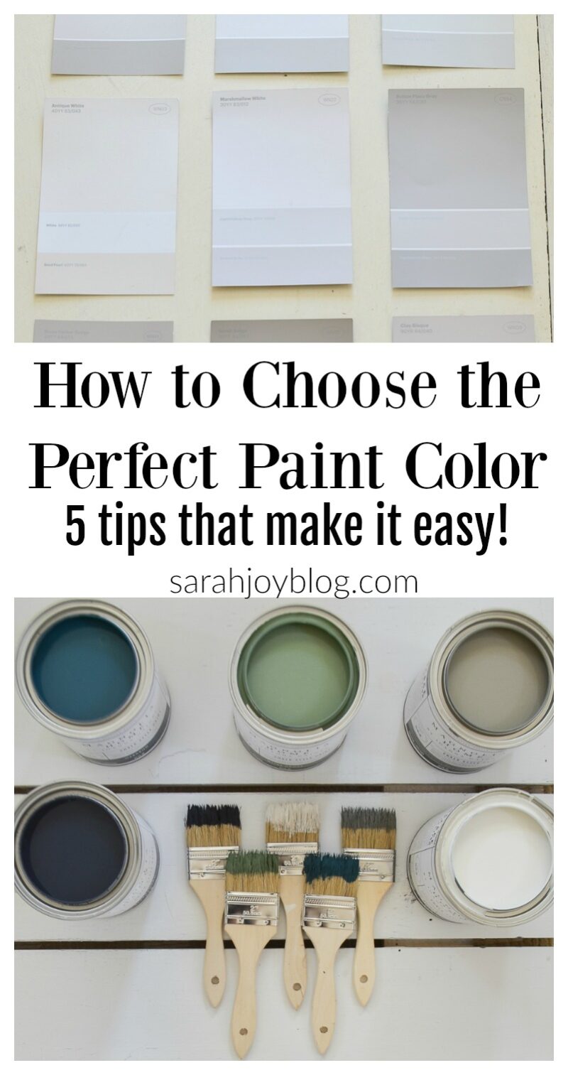 How to Choose the Perfect Paint Color - Sarah Joy