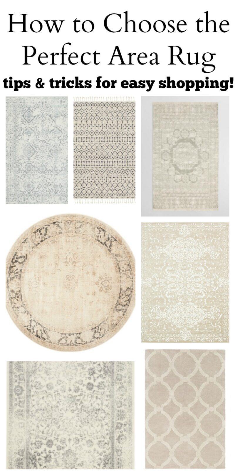 Tips & Tricks for Easy Area Rug Shopping - Sarah Joy