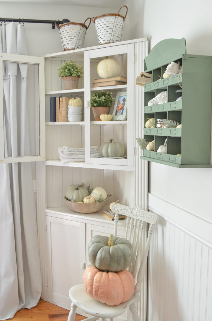 A Simple Fall Corner Cabinet - Sarah Joy