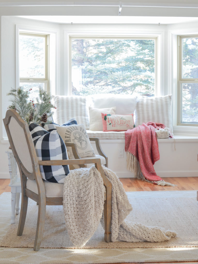 Cozy and Bright Front Room for Christmas - Sarah Joy