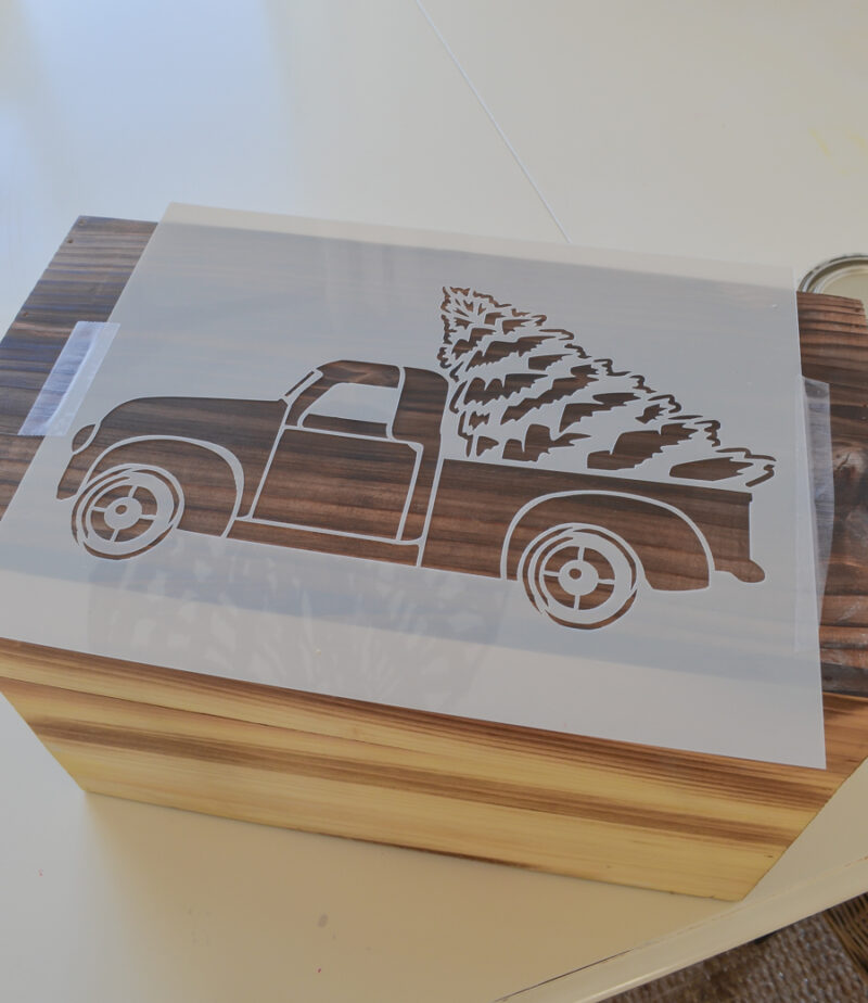 Easy DIY Christmas Truck Crate - Sarah Joy