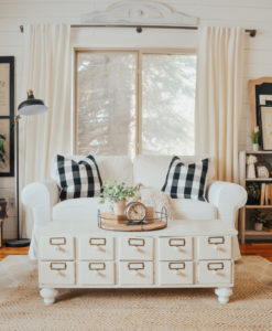 DIY Vintage Card Catalog Coffee Table - Sarah Joy