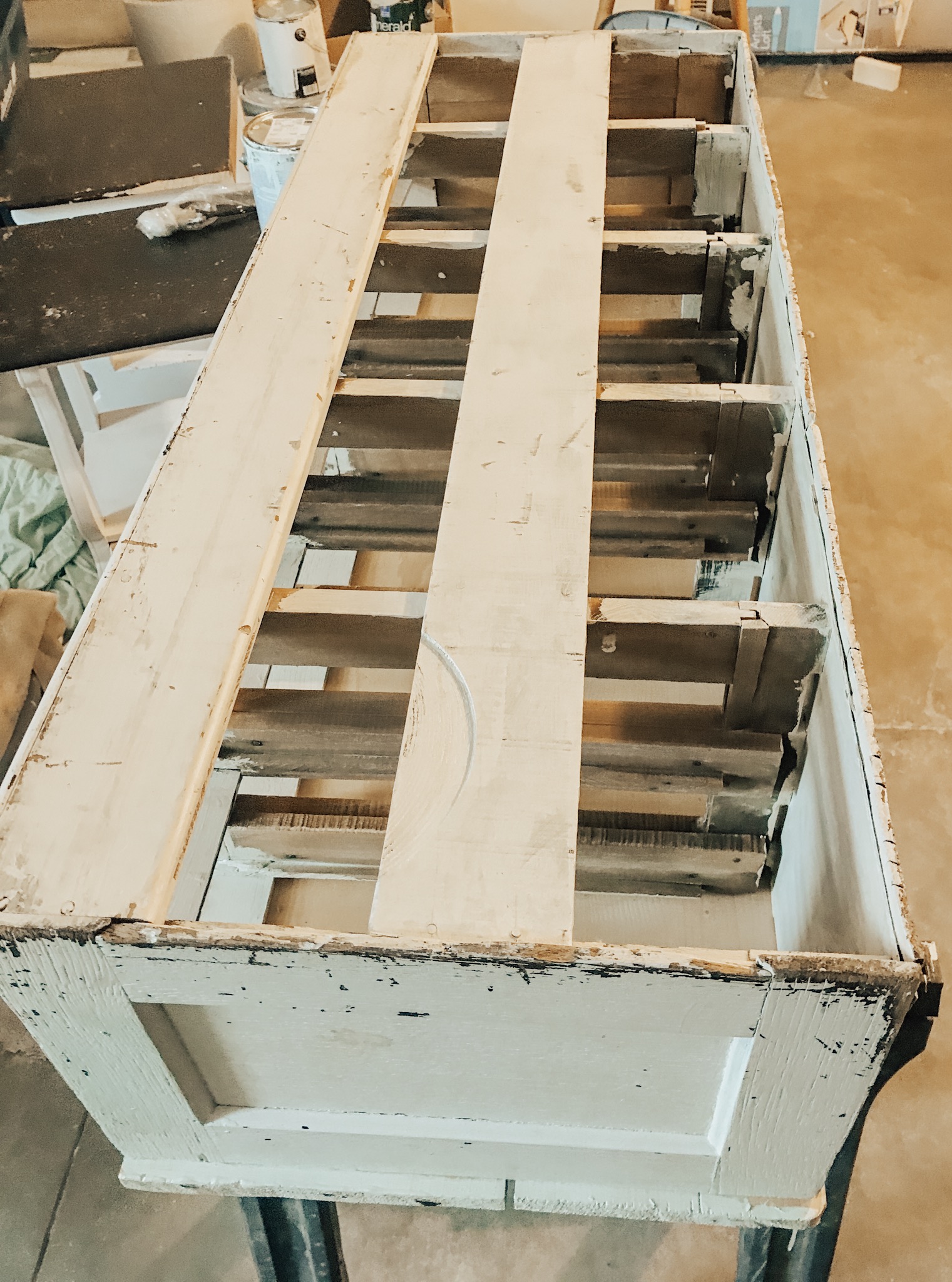DIY Vintage Card Catalog Coffee Table - Sarah Joy