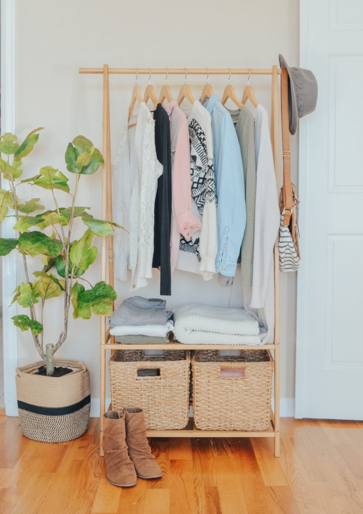 An Easy Storage Solution for a Small Closet - Sarah Joy