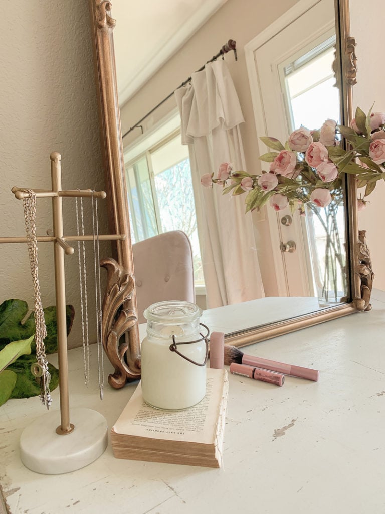 A Pretty Vanity Desk in the Bedroom - Sarah Joy