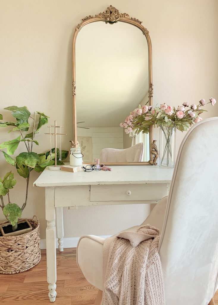 A Pretty Vanity Desk in the Bedroom - Sarah Joy