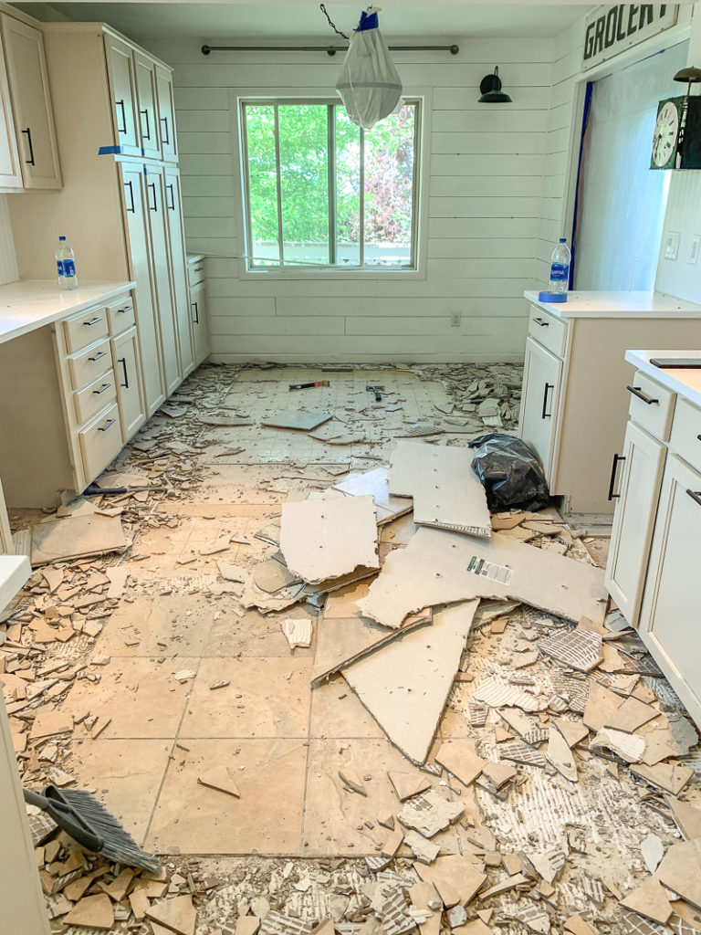 New Kitchen Tile Progress! - Sarah Joy