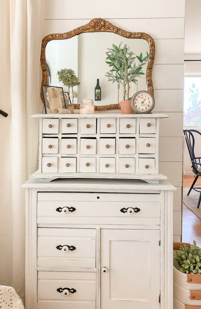 Chalk Painted 18 Drawer Wooden Cubby - Sarah Joy