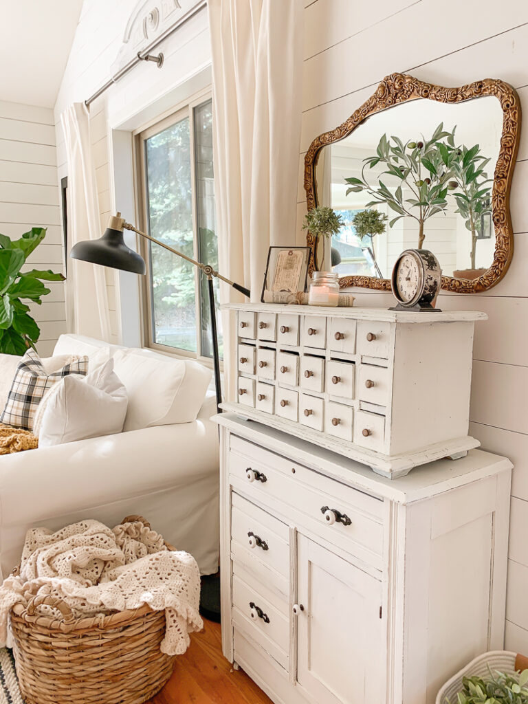 Chalk Painted 18 Drawer Wooden Cubby - Sarah Joy