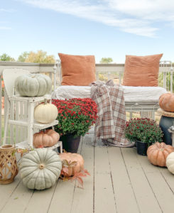 Cozy Fall Patio + 12 Fall Doormats - Sarah Joy