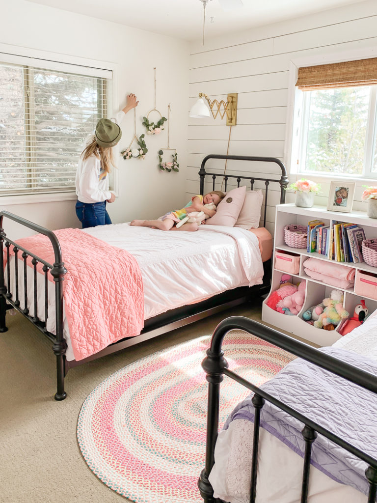 Girls Room For Spring + New Wreaths - Sarah Joy