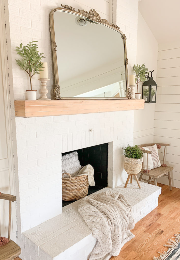 Simple and Rustic Mantel Makeover - Sarah Joy