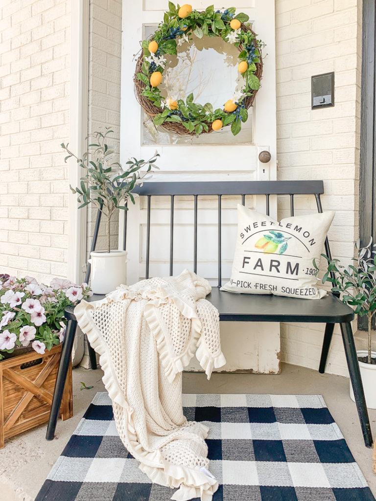 Lemon Inspired Farmhouse Porch - Sarah Joy