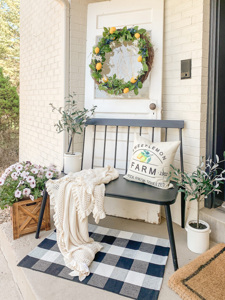 Lemon Inspired Farmhouse Porch - Sarah Joy