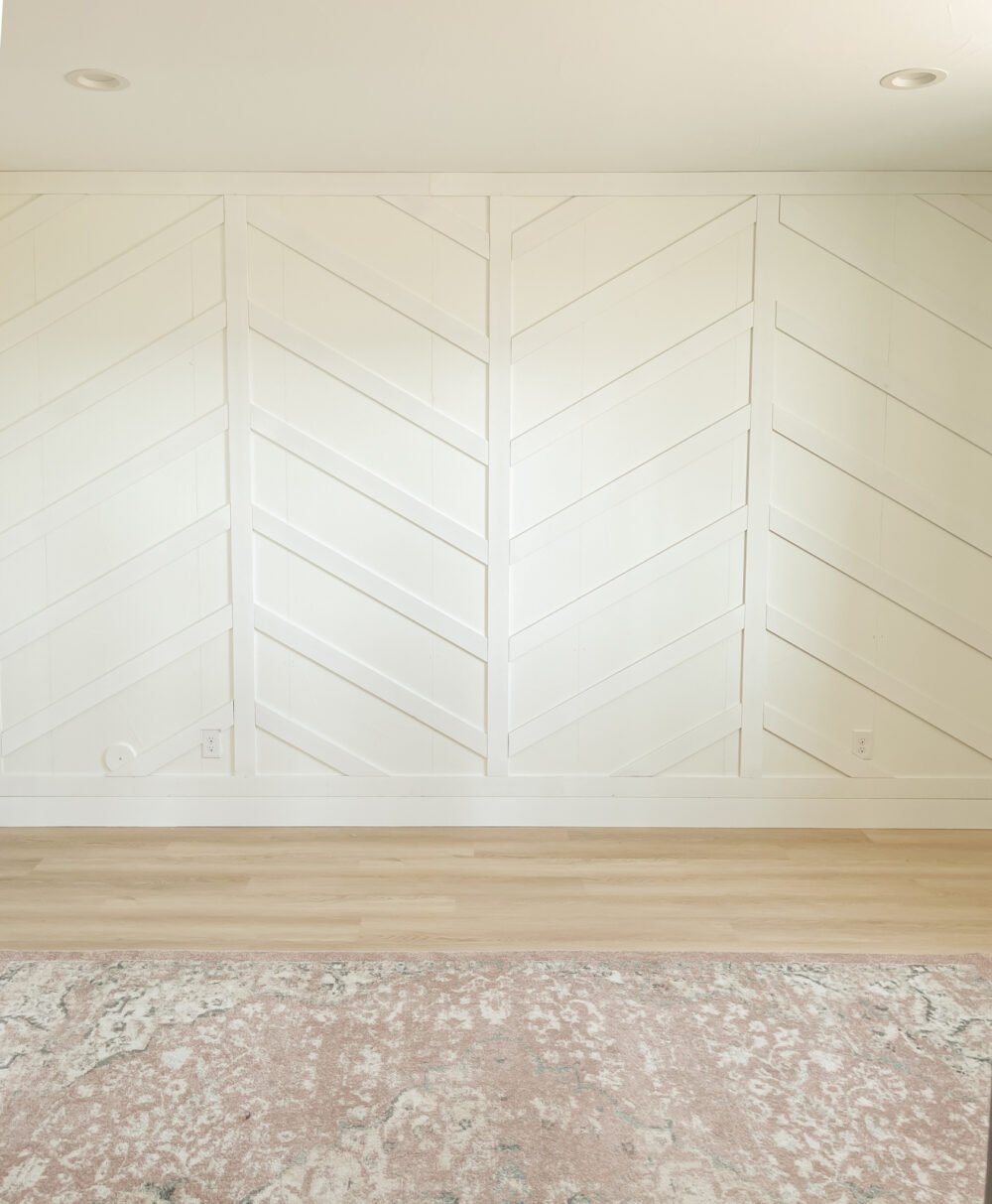 Easy DIY Herringbone Wall Tutorial - Sarah Joy