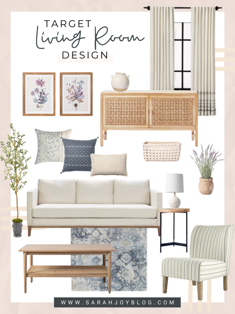 Living Room Design–All From Target - Sarah Joy
