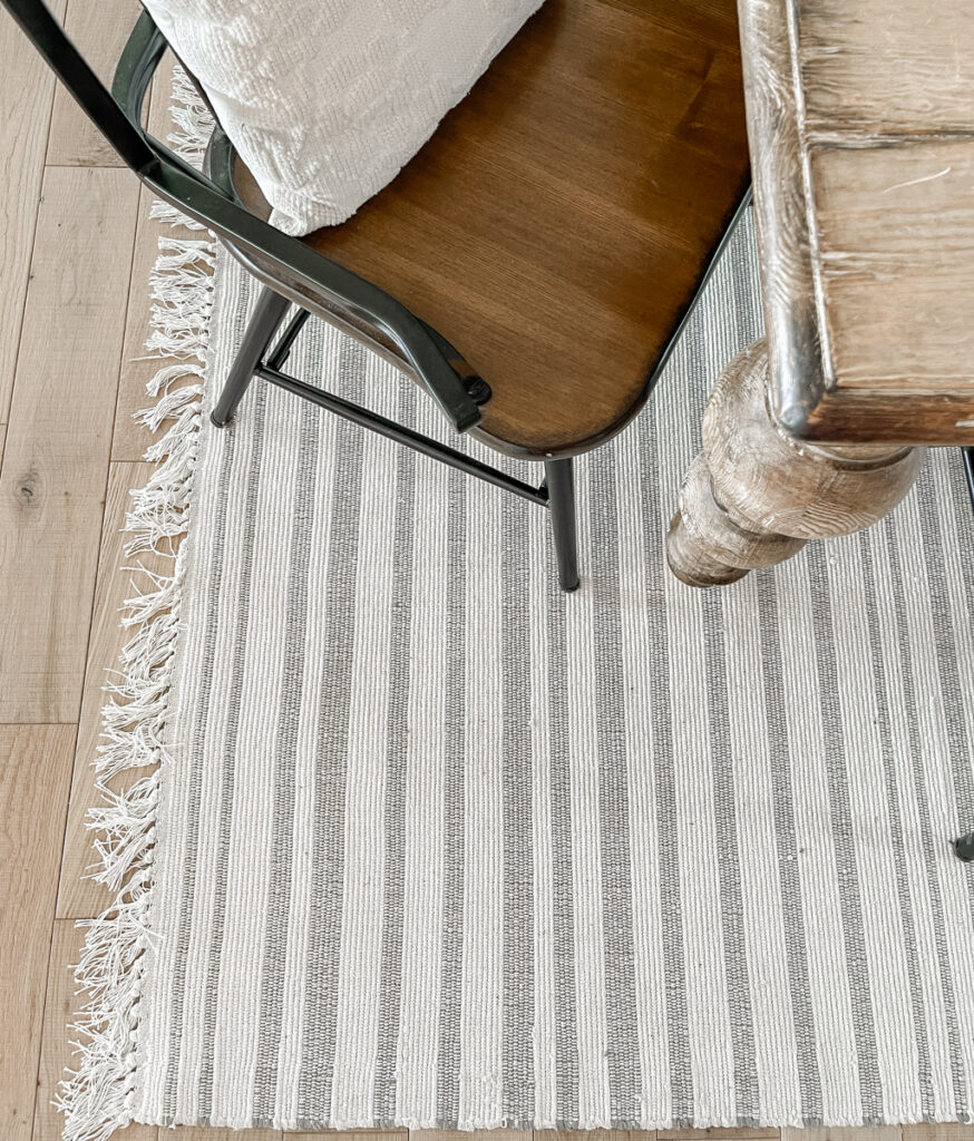 Simple Spring Dining Room + New Rug - Sarah Joy