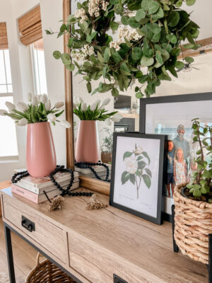 Spring Entryway with Amazon Decor - Sarah Joy