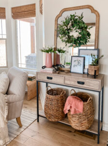 Spring Entryway with Amazon Decor - Sarah Joy